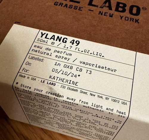 Le Labo парфюм Ylang 49 50ml оригинал