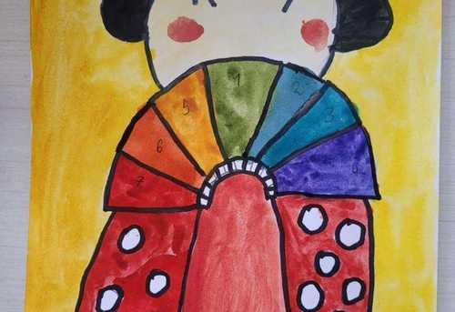 Детский рисунок красками
