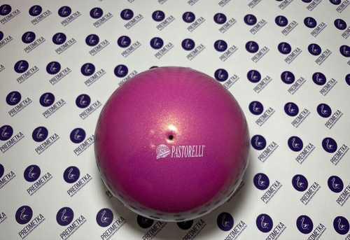 Мяч Pastorelli Glitter 18 см Пурпурный с Блестками