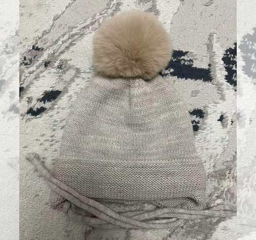 Шапка зимняя для новорожденных