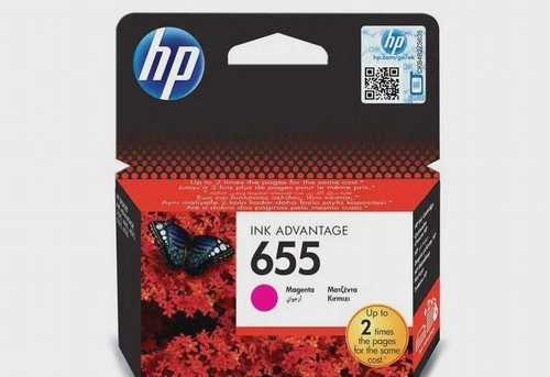 Картридж струйный цветной HP 655 magenta INK