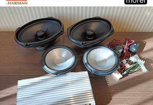 Усилитель JBL 8 каналов, динамики Infinity, Morel