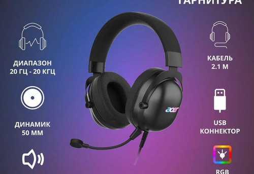 Игровые наушники с гарнитурой Acer AHW122 черный