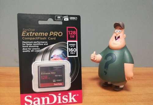 Карта памяти SanDisk CompactFlash 128GB Extreme