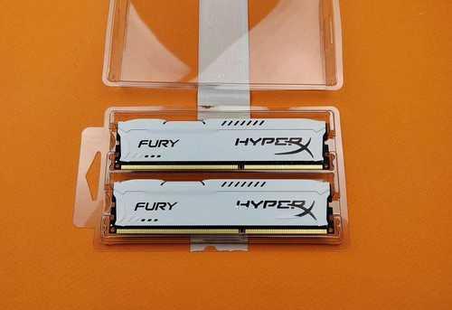 Память DDR3 2х8 (16 GB) 1600 Mhz HyperX Fury белые