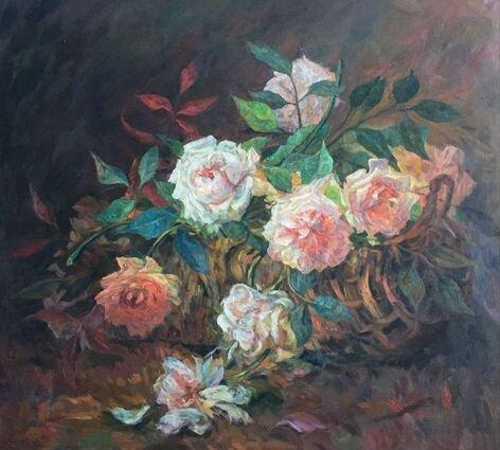 Картина "Розы" Вольная копия