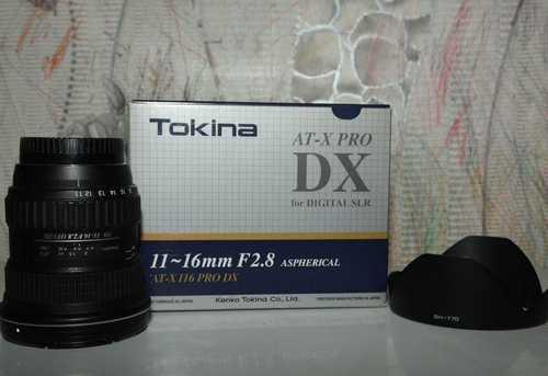 Tokina 11-16mm f/2.8 nikon