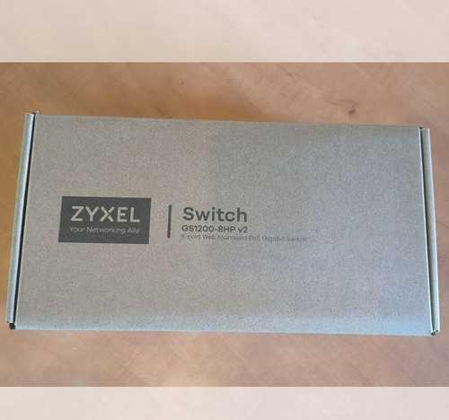 Коммутатор zyxel GS1200-8HPV2 POE управляемый