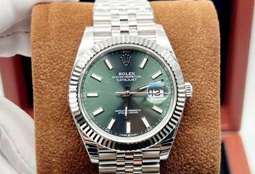 Часы Rolex DateJust Mint Green 41 мм