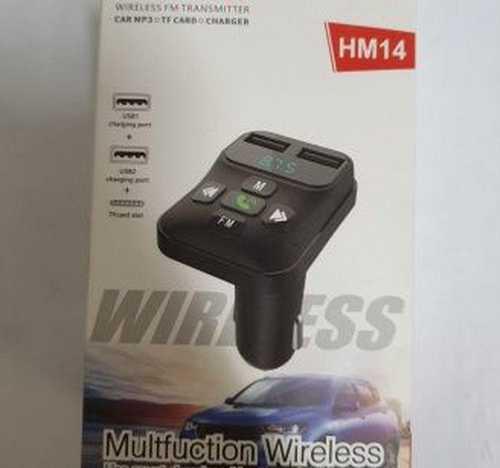 Fm модулятор Трансмиттер Bluetooth HM14