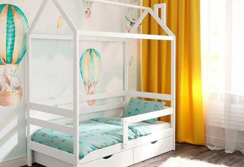Детская кровать домик из массива березы