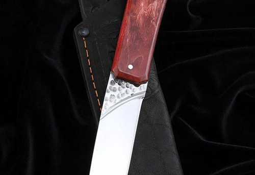 Нож №40 D2 цельнометаллический рукоять карельская