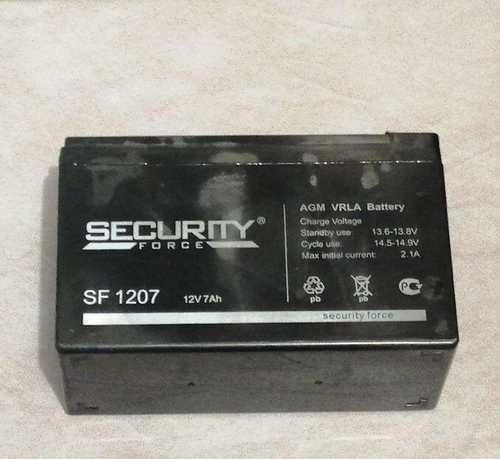 Аккумулятор Security SF 1207 12v 7Ah