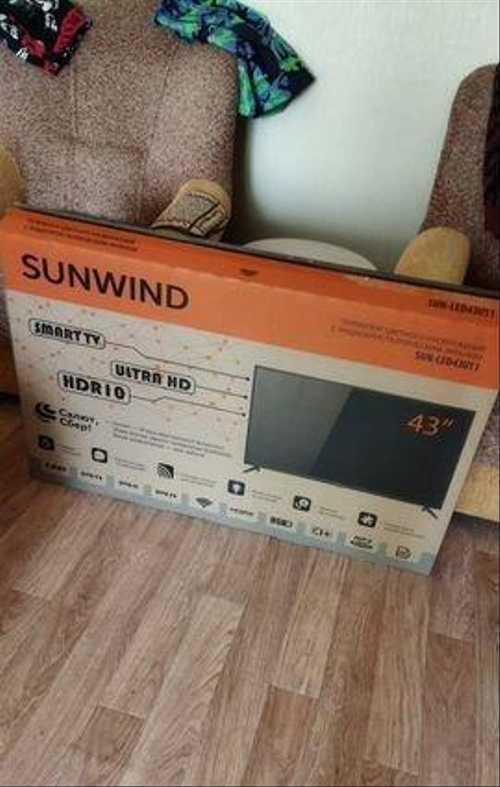 Новый 4К Телевизор sunwind SUN-LED43U11 43", Smart