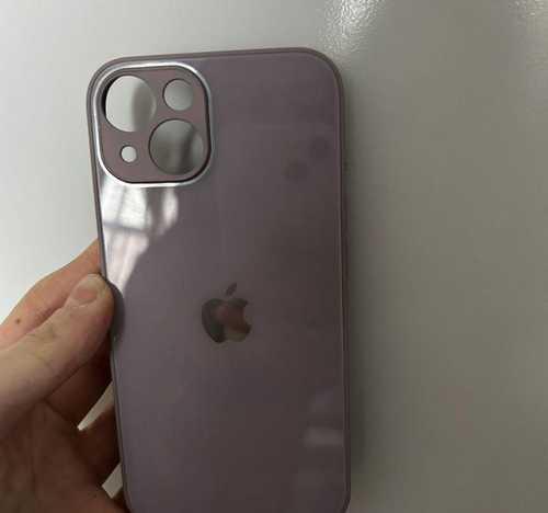Стеклянный чехол на Iphone14