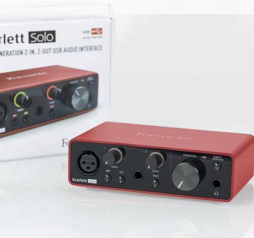 Звуковая карта focusrite scarlett solo 3rd gen