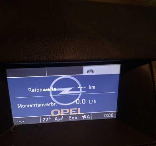 Центральный монитор Opel astra h (Цветной )