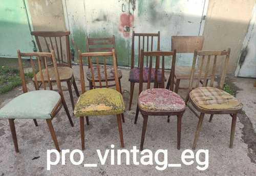 Винтажные стулья Лигна Чехословакия mid century