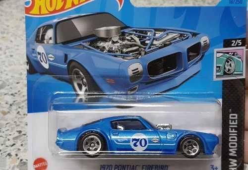 Модель Hot Wheels 1970 Pontiac Firebird голубой