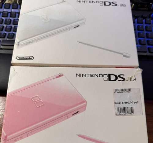 Nintendo ds lite розовая и белая