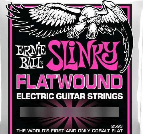 Ernie ball 2593 Slinky Flatwound Super 9-42 - Струны для электрогитары