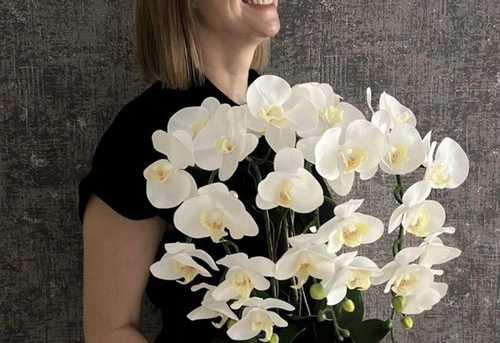 Орхидея фаленопсис белая искуственная