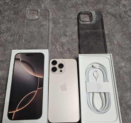 iPhone 16 Pro Max 256 gb desert titanium sim esim