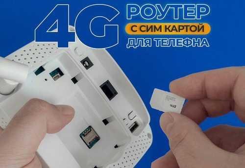 WiFi роутер 4g модем с сим картой вай фай в дом