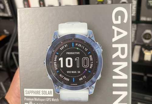 Часы Garmin Fenix 7X Sapohire Solar Mineral Blue