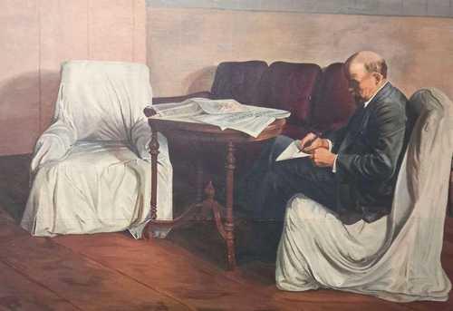 Ленин в Смольном. Копия картины И.Бродского