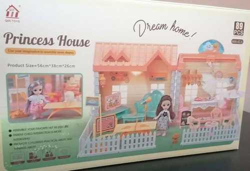 Кукольный домик с мебелью Princess house
