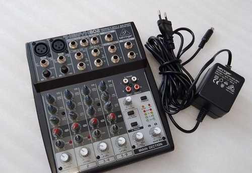 Behringer xenyx 802 микшерный пульт