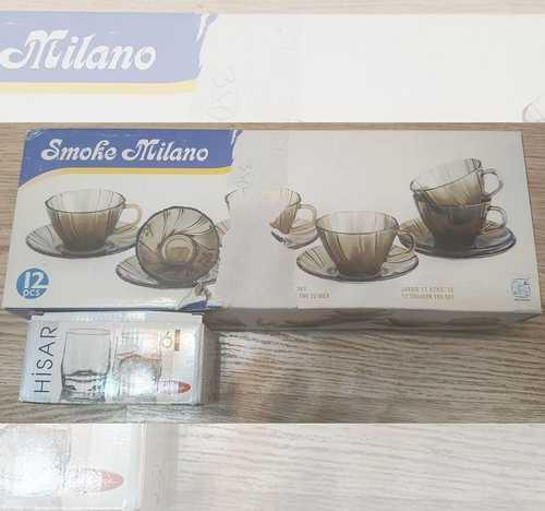 Чайный набор Smoke Milano стопки Hisar