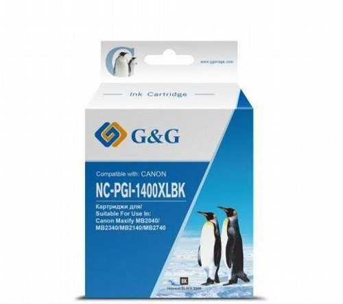 Картридж струйный G&G NC-PGI-1400xlbk PGI-1400XL B