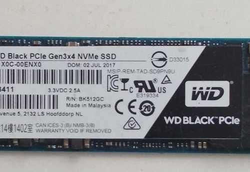 Ssd m2 nvme WD Black 256Gb