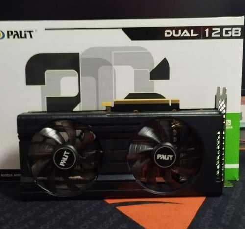 Видеокарта GeForce RTX 3060 Dual OC 12GB Palit