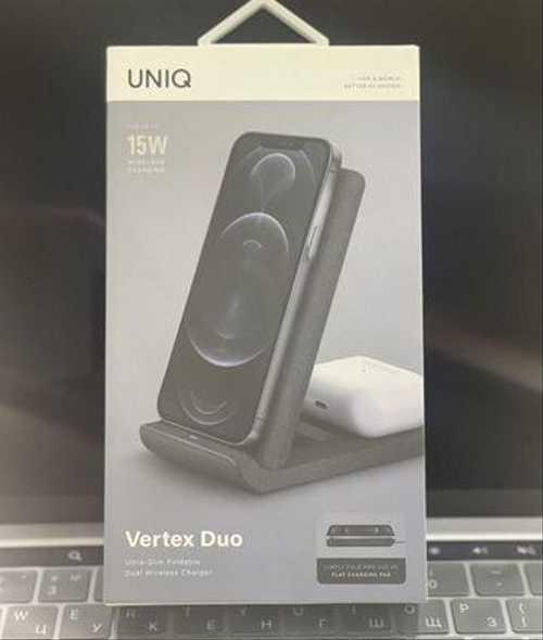 Беспроводное зарядное устройство Uniq Vertex Duo