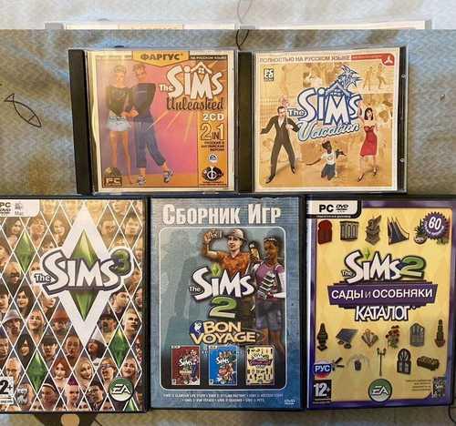 Диски на пк sims, sims 2, sims 3