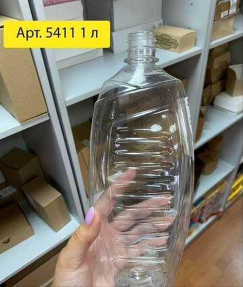 Пластиковая бутыль бутылка «резная» 1 литр