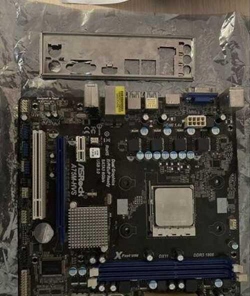 Материнская плата + cpu amd