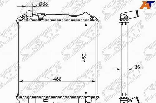 Радиатор охлаждения двигателя Isuzu Elf