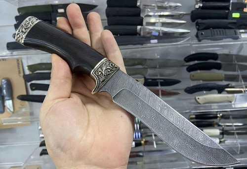 Охотничий Нож Галеон (Дамасская сталь)