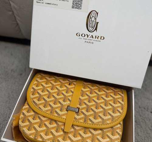 Сумка Goyard в коробке жёлттооггоо цветааа
