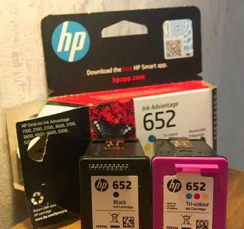 Продам картриджи для принтера hp 652