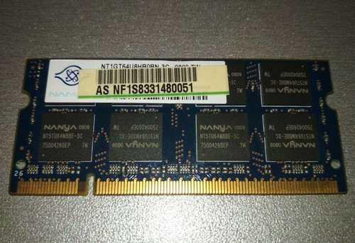 Модуль памяти Nanya NT1GT64U8HB0BN-3C
