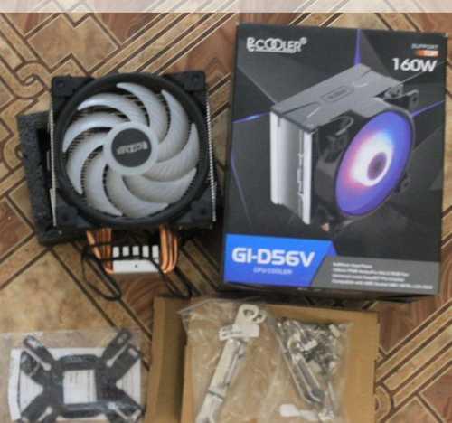 Кулер для процессора pccooler GI-D56V halo RGB