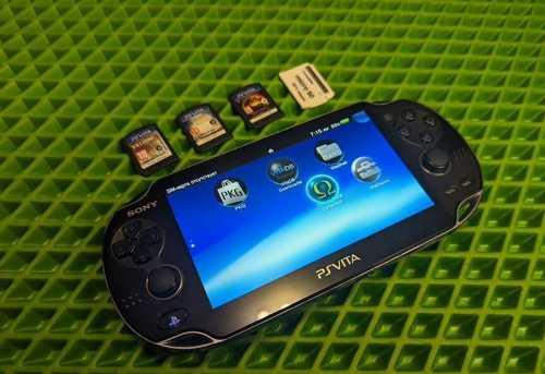 Sony PlayStation Vita Fat PCH-1008 - Прошитая