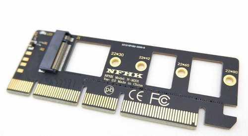 Внутренний адаптер M.2 nvme на PCI-E x16 x8 x4