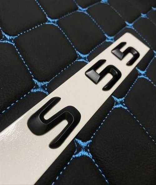 Надпись s55 Mercedes чёрная