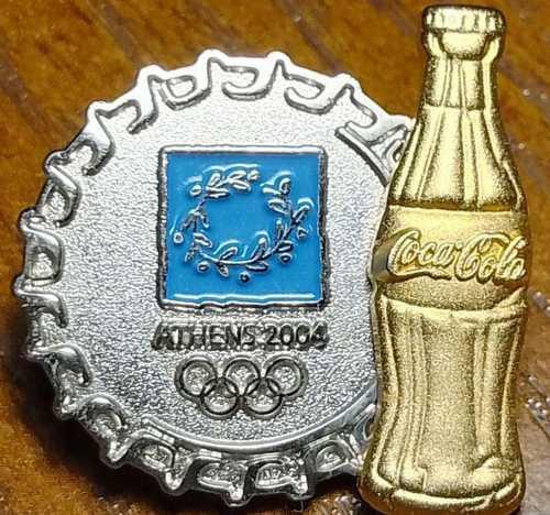 Значок олимпийских игр Coca-Cola "Афины 2004"